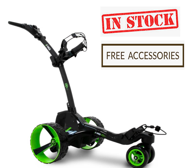 MGI Zip X5 Electric Golf Trolley - Free Accessories Bundle | Motogolf.com