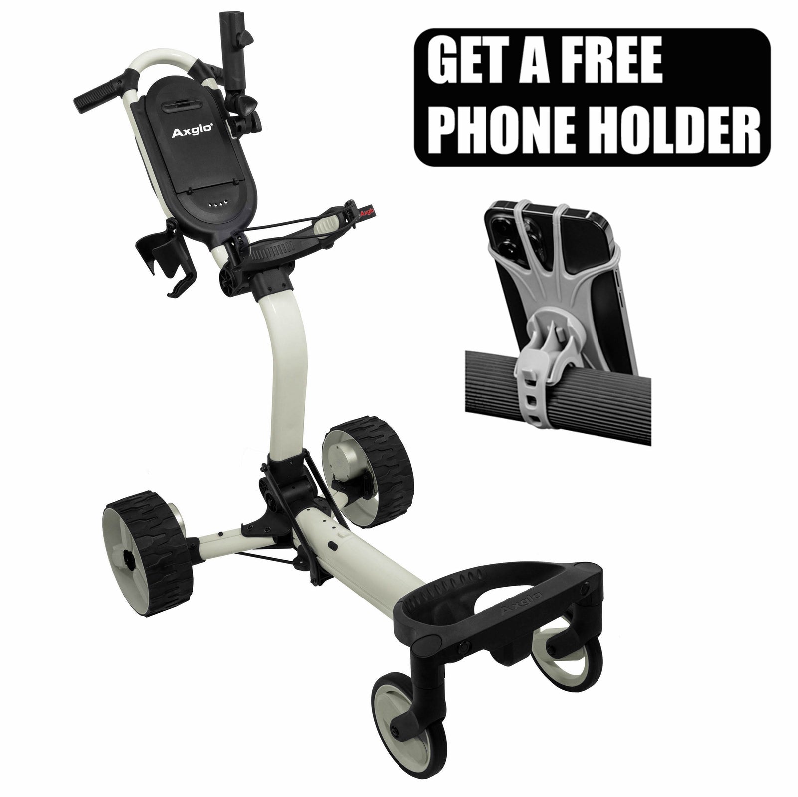 Axglo E3 Remote Electric Golf Caddy l Motogolf.com