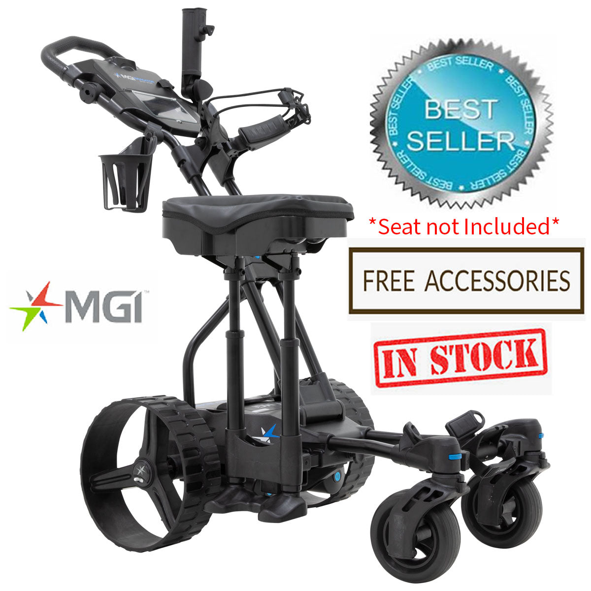 MGI Quad Navigator Remote Control Golf Caddy Bundle Deal | Motogolf.com