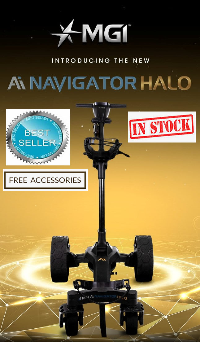 MGI Ai Navigator HALO Remote Electric Golf Caddy Bundle Deal - #1 ...