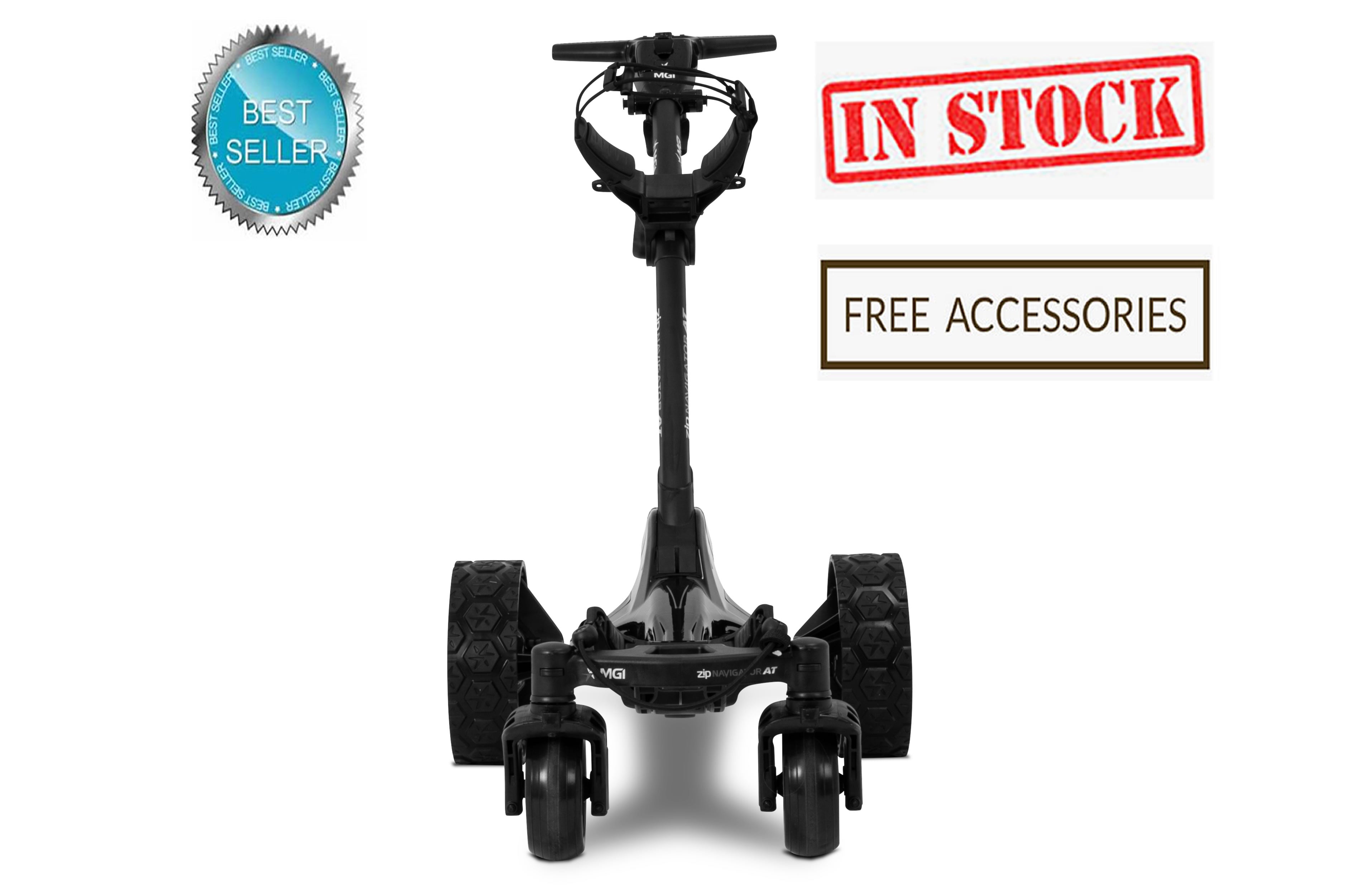 MGI Zip Navigator AT (ALL TERRAIN) Electric Golf Caddy Bundle Deal - #1 ...