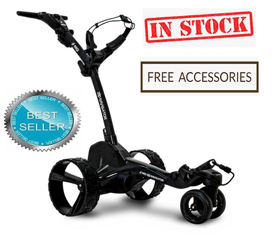MGI Zip Navigator Electric Golf Caddy Bundle Deal - #1 Online Dealer ...